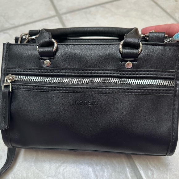 Kensie | Bags | Kensie Black Satchel With Metallic Details | Poshmark